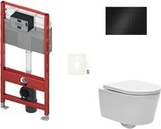 Cenově zvýhodněný závěsný WC set TECE do lehkých stěn / předstěnová montáž + WC SAT Brevis SIKOTS3W4