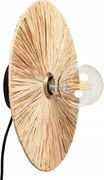 Nástěnná kulatá lampa Boho Abr-kbtk-c Abruzzo, hnědé vlákno