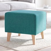 Taburet OVIEDO 51x51 cm | čtvercový | bez úložného prostoru | VÝBĚR TKANIN