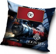 Velurový polštář Harry Potter - motiv Expres do Bradavic - 40 x 40 cm