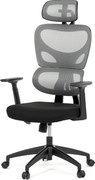 Ergonomická kancelářská židle LEXON - šedá síťovina