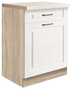 SMART b | dolní skříňka SM-5D | 60 cm | VÝBĚR KORPUSU a KOVÁNÍ | UNI dvířka | bílá mat