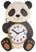 JVD Dětské nástěnné netikající tiché hodiny JVD HJ113 - panda