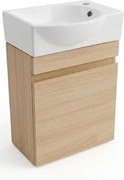 Koupelnová skříňka s umyvadlem Naturel Verona 40x53,2x22 cm světlé dřevo mat VERONA40SDBR