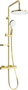 Mexen KX05 sprchový set s termostatickou baterií Kai, zlatá, 771500591-50