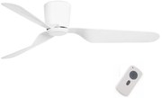 FARO Barcelona FARO 33471N - Stropní ventilátor PEMBA bílá + dálkové ovládání W-VEN33471N