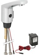 Geberit Public - Elektronická umyvadlová baterie, se směšovačem a přepínačem, napájení ze sítě, pochromovaná lesklá 116.155.21.1