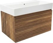 Koupelnová skříňka s umyvadlem Naturel Elsa 79x35x45,5 cm ebenová dýha mat ELSA80EBU2