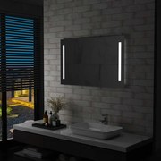Koupelnové nástěnné zrcadlo s LED osvětlením 100 x 60 cm 144707
