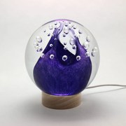 Skleněná lampa - těžítko, Ametyst, 12 cm | České sklo od Artcristal Bohemia