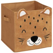 Úložný box Leopard, 29x29x29 cm, hnědá