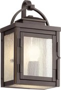 Venkovní lucerna Elstead CARLSON S IP44 1xE27 hnědá barva 28 cm