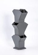 Plastia TREE - samozavlažovací vertikální květináč - set 3 ks + podstavec 02520R