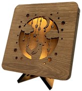 Li-Go "Ptáček" lampa 19x19cm provedení povrchu: dub světlý
