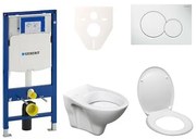 Cenově zvýhodněný závěsný WC set Geberit do lehkých stěn / předstěnová montáž + WC Ceramia S-Line Pro 111.300.00.5ND1