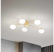 Ideal Lux - LED Přisazený lustr HERMES 5xG9/3W/230V pr. 90 cm zlatá