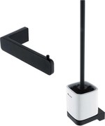 Nimco Maya - Sada doplňků pro toaletu, matná černá MAC set-94KN-90