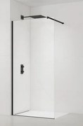 Sprchová zástěna Walk-in 130 cm SAT černá SATBWI130PRC