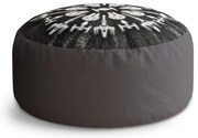 Sablio Taburet Circle Star Wars Vesmírné lodě na šedém abstraktu: 38x48 cm