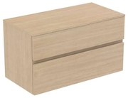 Ideal Standard Finesse - Umyvadlová skříňka, 100x51x56 cm, 2 zásuvky, bílý dub E3435US