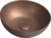Sapho Sapho, FORMIGO betonové umyvadlo na desku, průměr 39cm, měď mat, FG320