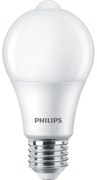 LED žárovka E27 Philips A60 8W (60W) teplá bílá (2700K) s pohybovým čidlem