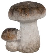 Béžovo-hnědá keramická dekorace houby Mushroom - 6*5*7 cm