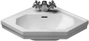 Duravit 1930 - Umývátko s přepadem, 60x45 cm, bílá 0793420000
