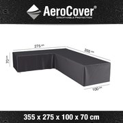 Obal na sedací soupravu ve tvaru L, nízká opěrka, LEVÁ 355x275x100x70 cm Aerocover