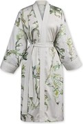 Van Gogh dámské saténové kimono Almond Blossom  v pískové (Luxusní přírodní materiál Lyocell z eukalyptového dřeva)