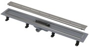 Alca - Sprchový žlab Simple 55 cm, s nerezovým okrajem, s roštem, nerez mat APZ18-550M