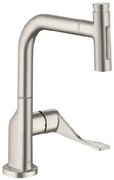 Axor Citterio - Dřezová baterie s výsuvnou sprškou, sBox, vzhled nerezu 39862800