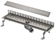 Sanela - Sprchový žlab ke stěně, délka 75 cm, lesklá nerez SLKN 06B