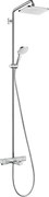 Hansgrohe Croma E, Showerpipe 280 1jet s vanovým termostatem, chromová, HAN-27687000