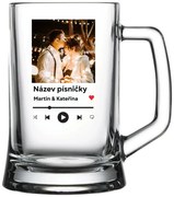 Sklenice na pivo s vlastní fotkou - Hudební přehravač