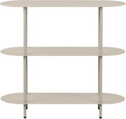 Béžový kovový regál 90x81x31 cm Rieti – House Nordic