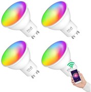 Smart LED žárovka GU10 4,5W RGB NOUS P8/4pack WiFi Tuya sada 4ks - rozbaleno