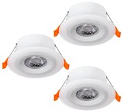 Eglo 900913 - SADA 3x LED Podhledové svítidlo CALONGE 3xLED/4,8W/230V bílá