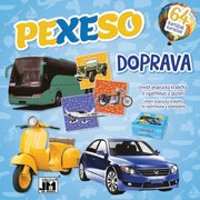 JIRI MODELS Pexeso v sešitu Doprava s krabičkou a omalovánkou 5