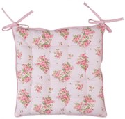 Podsedák s výplní s růžičkami Sweet Roses – 40x40x4 cm