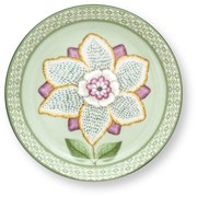 Pip Studio Lily & Lotus odkládací tácek na čajové sáčky, zelený (odkládací tácek na použité čajové sáčky)