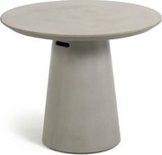Betonový venkovní jídelní stůl Kave Home Itai, ⌀ 90 cm