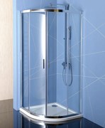 Polysan Polysan, EASY LINE čtvrtkruhová sprchová zástěna 800x800mm, L/R, čiré sklo, EL2515