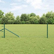 Hexagonální plot s podpěrou 50 x 0,5 m Ocel potažená PVC Zelená 3353121