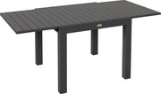 Zahradní stůl Outsunny pro 6 osob - rozkládací stůl na balkon s nosností až 70 kg - Hliník, šedý 81/162 x 80 x 75 cm | Aosom