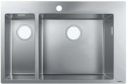 Hansgrohe - Vestavný dřez S711-F655, nerezová ocel 43309800