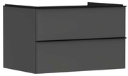 Hansgrohe Xelu Q - Umyvadlová skříňka, 50x78x55 cm, 2 zásuvky, matná šedá/matná černá 54075670