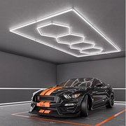 LED Stropní svítidlo LED/426W/85-265V 6500K 484x243 cm CRI 90 IP44 bílá