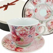 Šálky Na Kávu S Porcelánovým Podšálkem, komplet 6+6 krabička Na Dárek