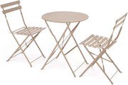 Zahradní balkonový set Perivoli - 2 židle, béžová